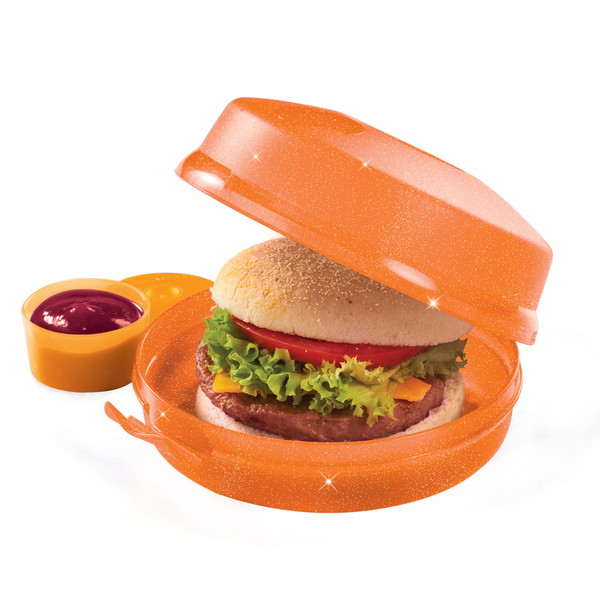 Tupper para hamburquesa con Dip Tupperware (2 pzas) para lonchera ...